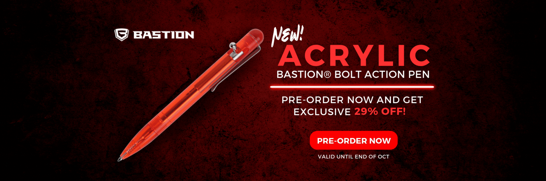 Best EDC Pen- Fountain & Ballpoint Pen | Bastion Bolt Action Pen